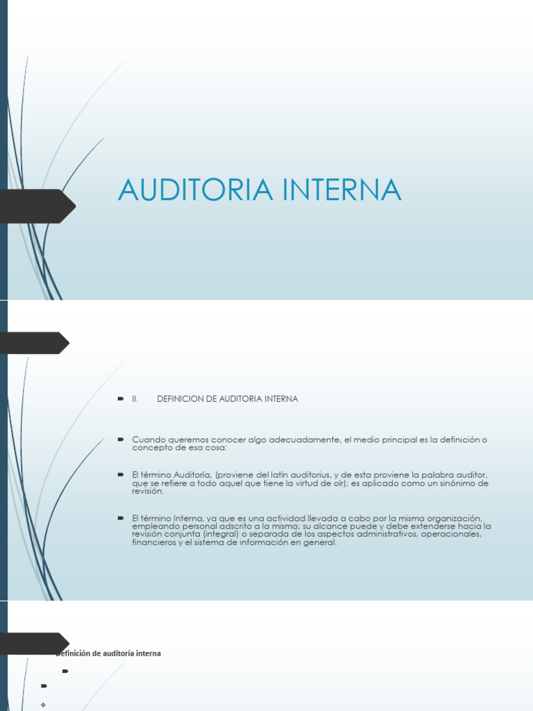 Auditoria Interna | PDF | Auditoría | Business