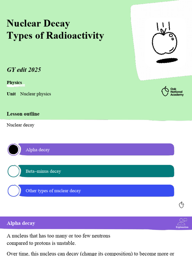 GYPPt (Adopted) 4a3 Types of Radioactivity (1) | PDF | Atomic Nucleus ...