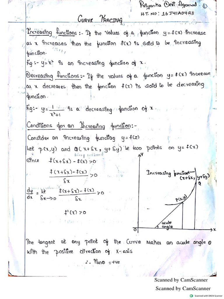 Curve Tracing 1 | PDF