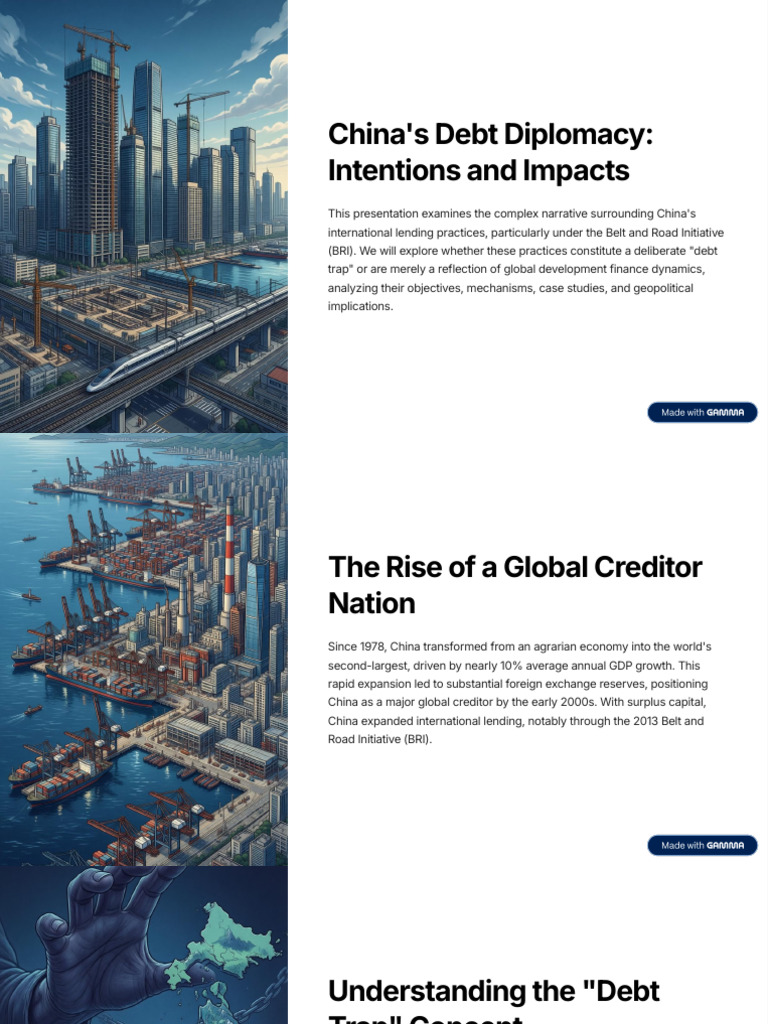 Chinas-Debt-Diplomacy-Intentions-and-Impacts (1) | PDF | Economies