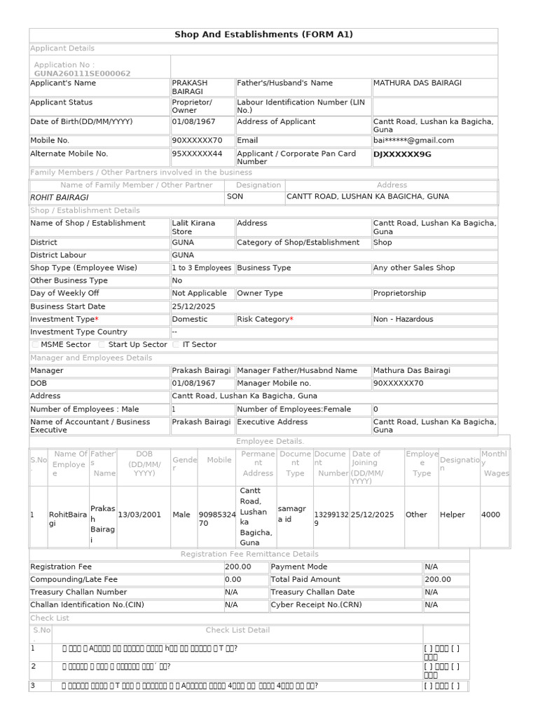 Form A | PDF