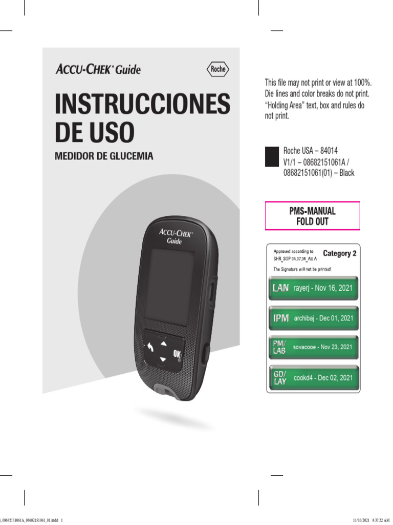Manual de Usurio Accu-Chek Guide | PDF | Diabetes | Medición