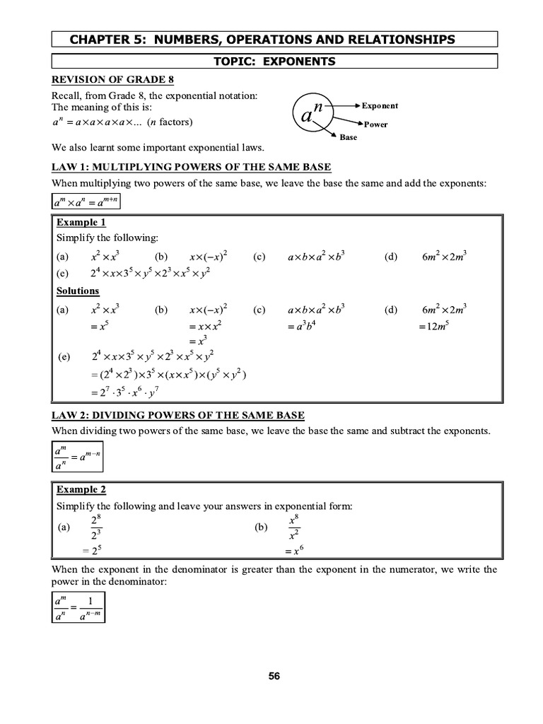 Maths Grade 9 | PDF