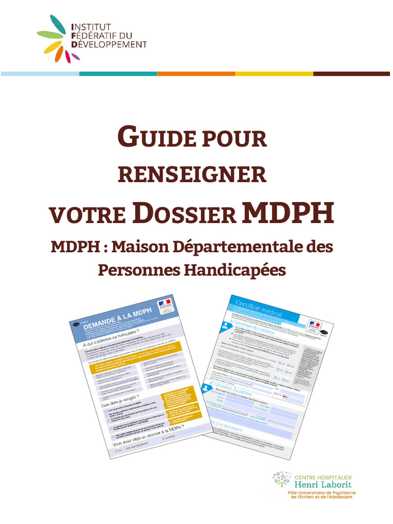 Guide Dossier MDPH CRA | PDF | Invalidité | Autisme