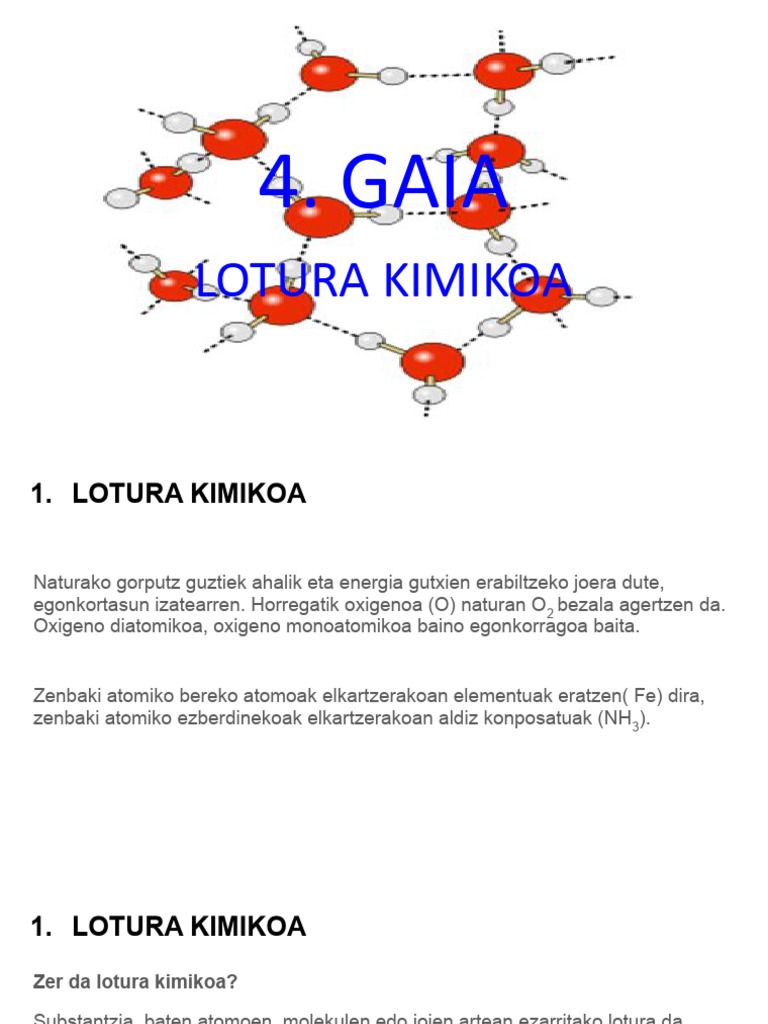Gaia Lotura Kimikoa | PDF