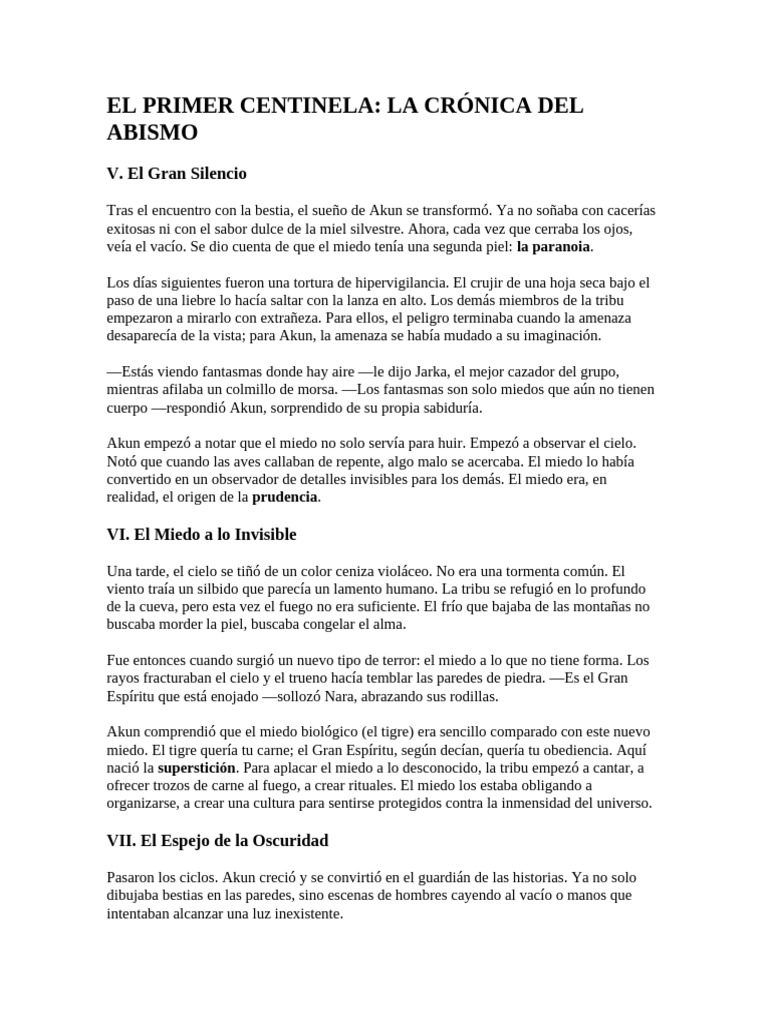 El Primer Centinela 5 | PDF | Temor | Fantasmas