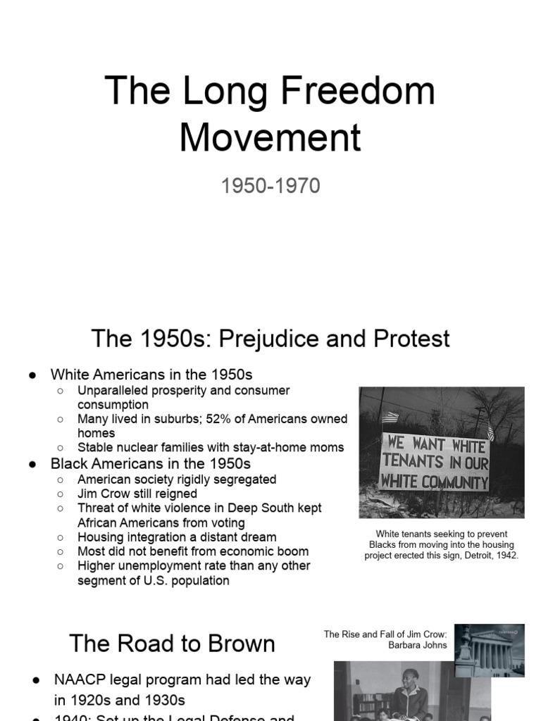 Lecture - Ch. 21 - The Long Freedom Movement | PDF | Politics Of The ...