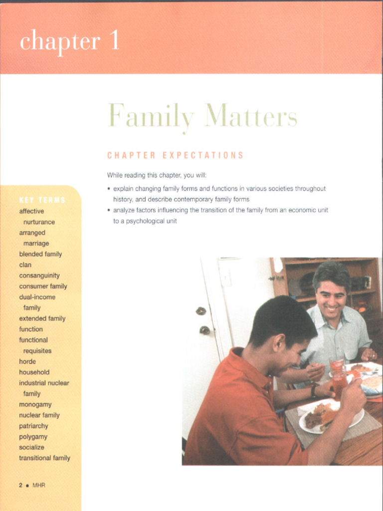 Chapter 1 Families in Canada Textbook | PDF | Family | Marriage, Unions ...