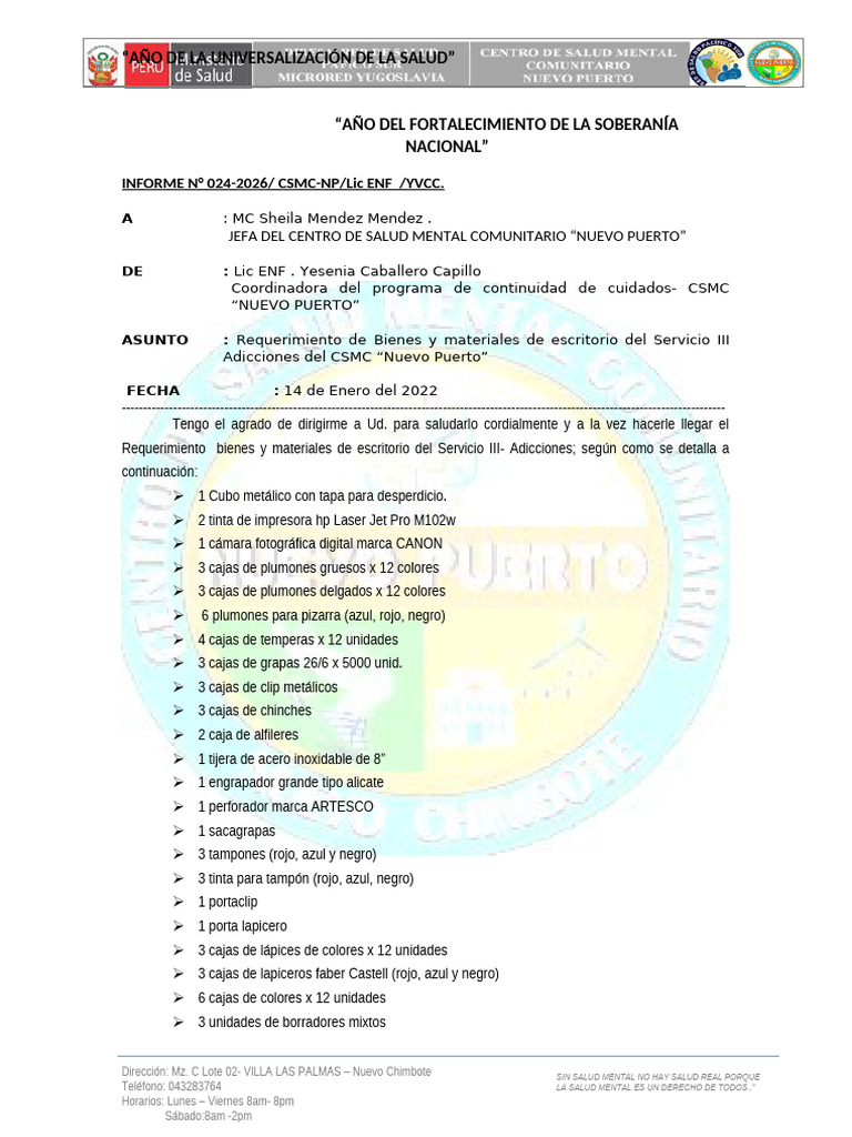 INFORMES requer. 2022 | PDF
