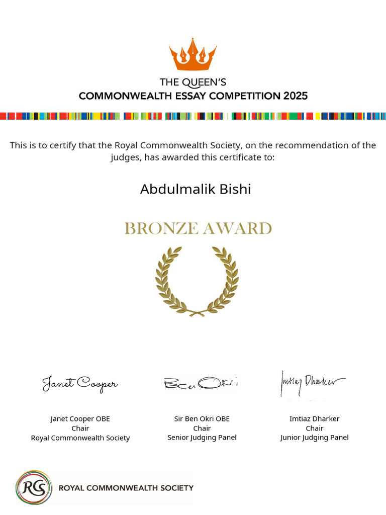 Bronze Abdulmalik Bishi | PDF