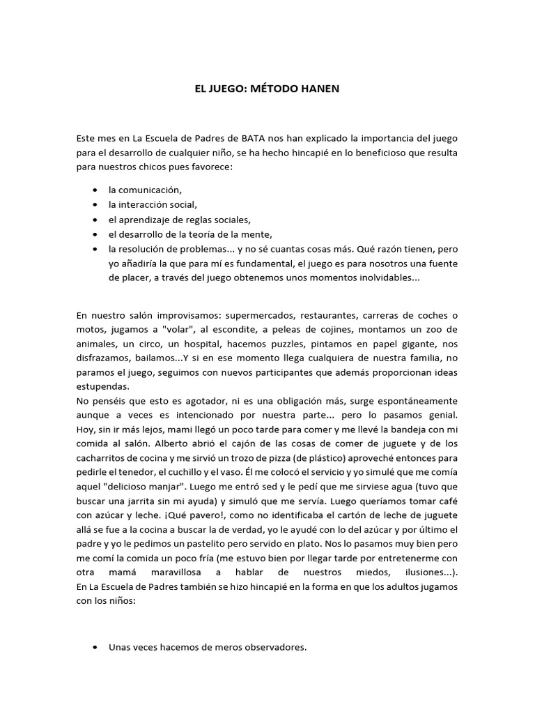 Lectura Hannen | PDF
