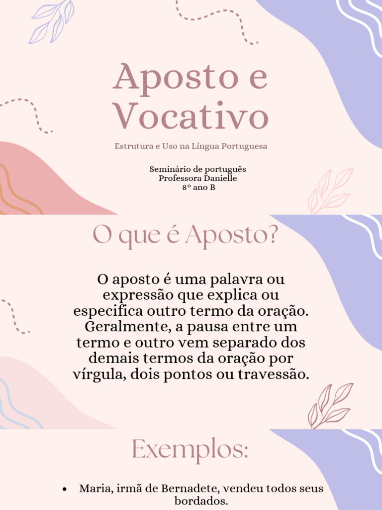 Pastel Cute Group Project Presentation_20241111_191608_0000 | PDF | Pronome | Linguística