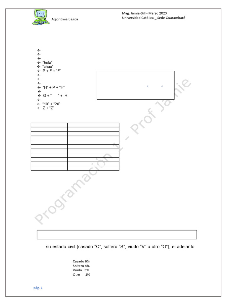 2 Ejercicios Programación 16-03-23 | PDF | Algoritmos | Programación de computadoras