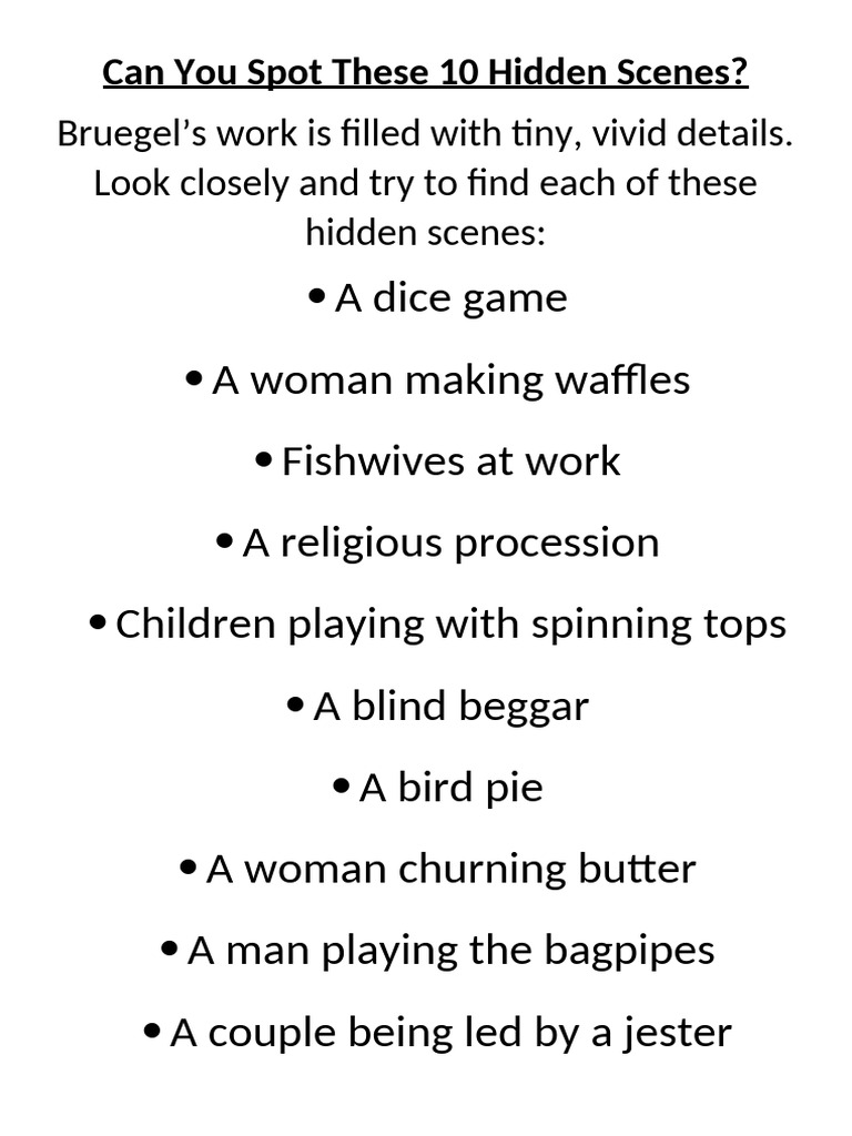 Can You Spot These 10 Hidden Scenes | PDF