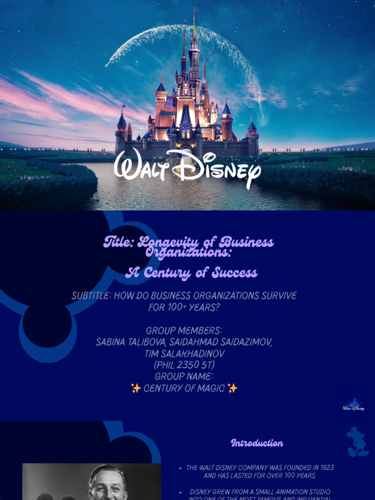 Disney presentation | PDF | The Walt Disney Company | Walt Disney