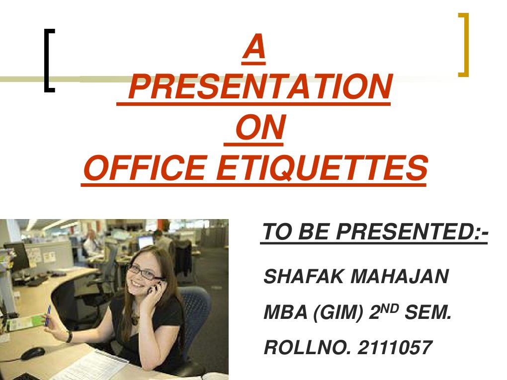 Essential Office Etiquette Guidelines | PDF | Etiquette | Action ...