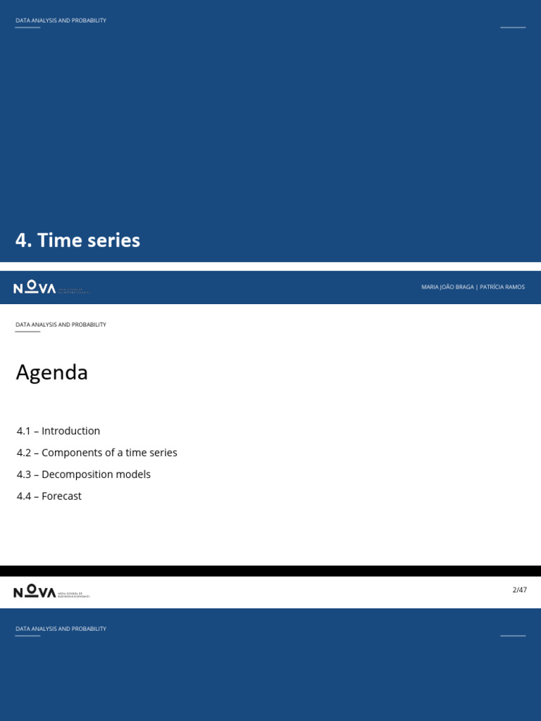 Chapter 4 - Time Series | PDF | Time Series | Seasonality