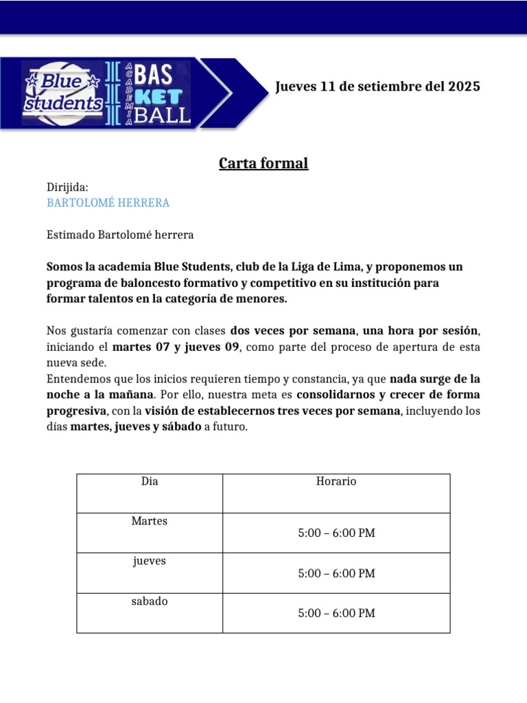 Blue Students Setiembre 2025 | PDF