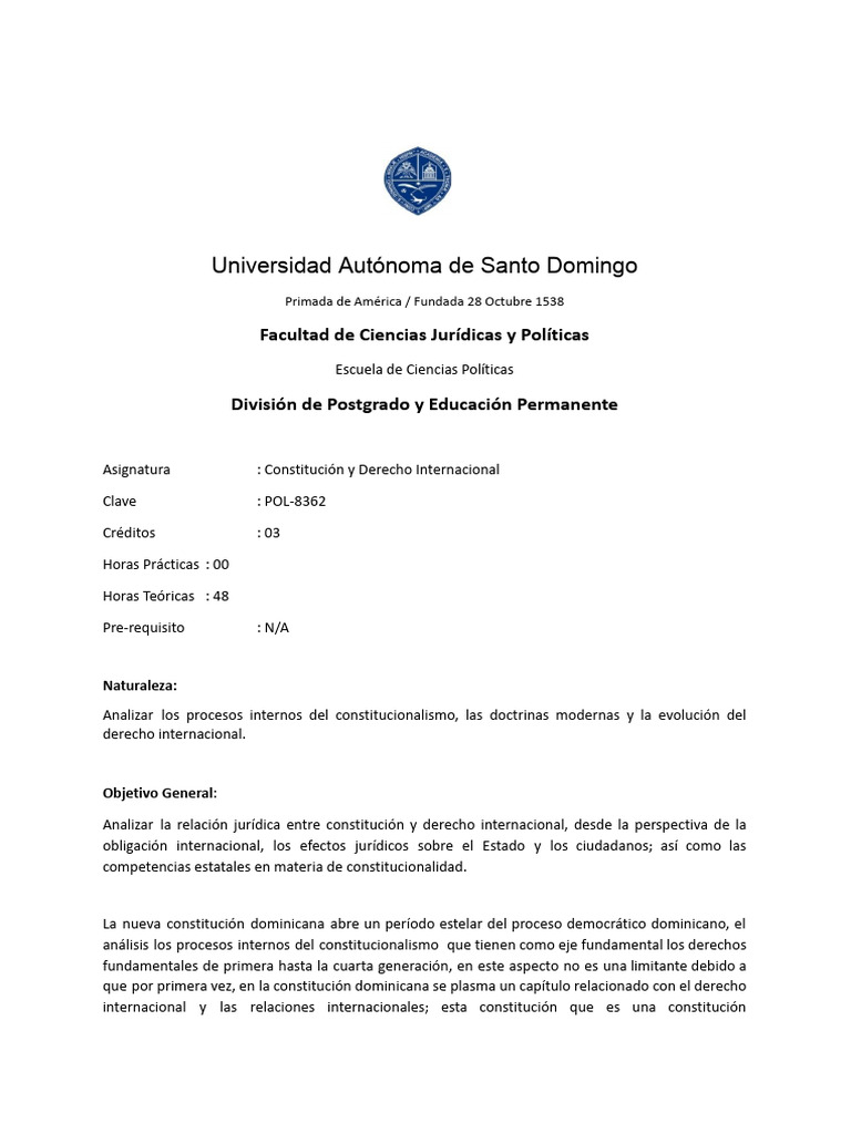 Constitución y Derecho Internacional | PDF | Caso de ley | Constitución