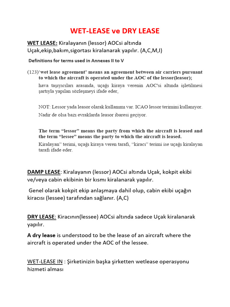 Wet Dry Damp Lease PDF | PDF