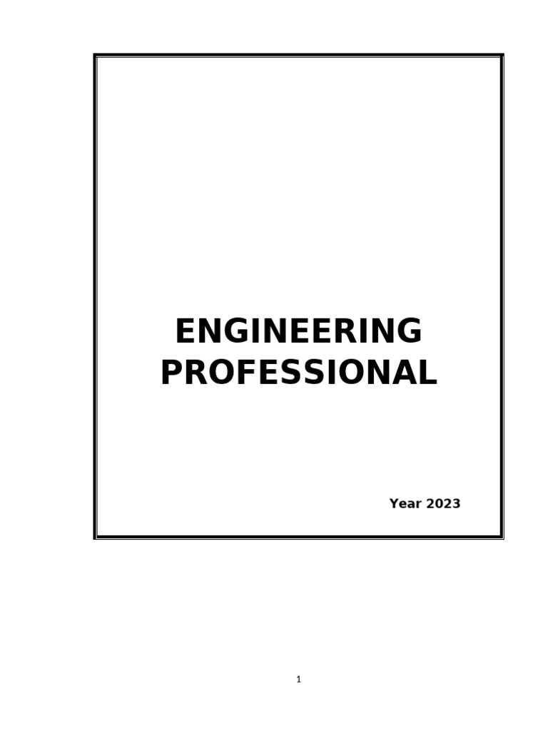 Engineering Procedure 2026 Notes 3 | PDF | Engineer | Engineering