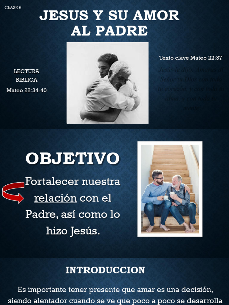 Clase 6 Jesus y Su Amor Al Padre | PDF | Amor | Cristo (título)