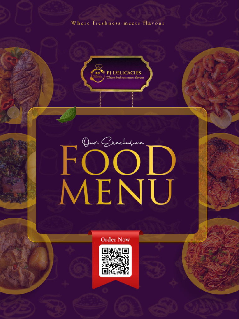 PJ Delicacies Food Menu | PDF