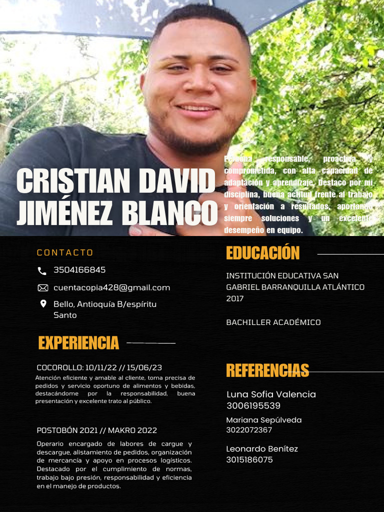 Black and Orange Modern Bold Art Teacher Resume_20260102_154555_0000 | PDF