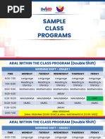 Grade 1 & 3 ARAL Program Schedule | PDF