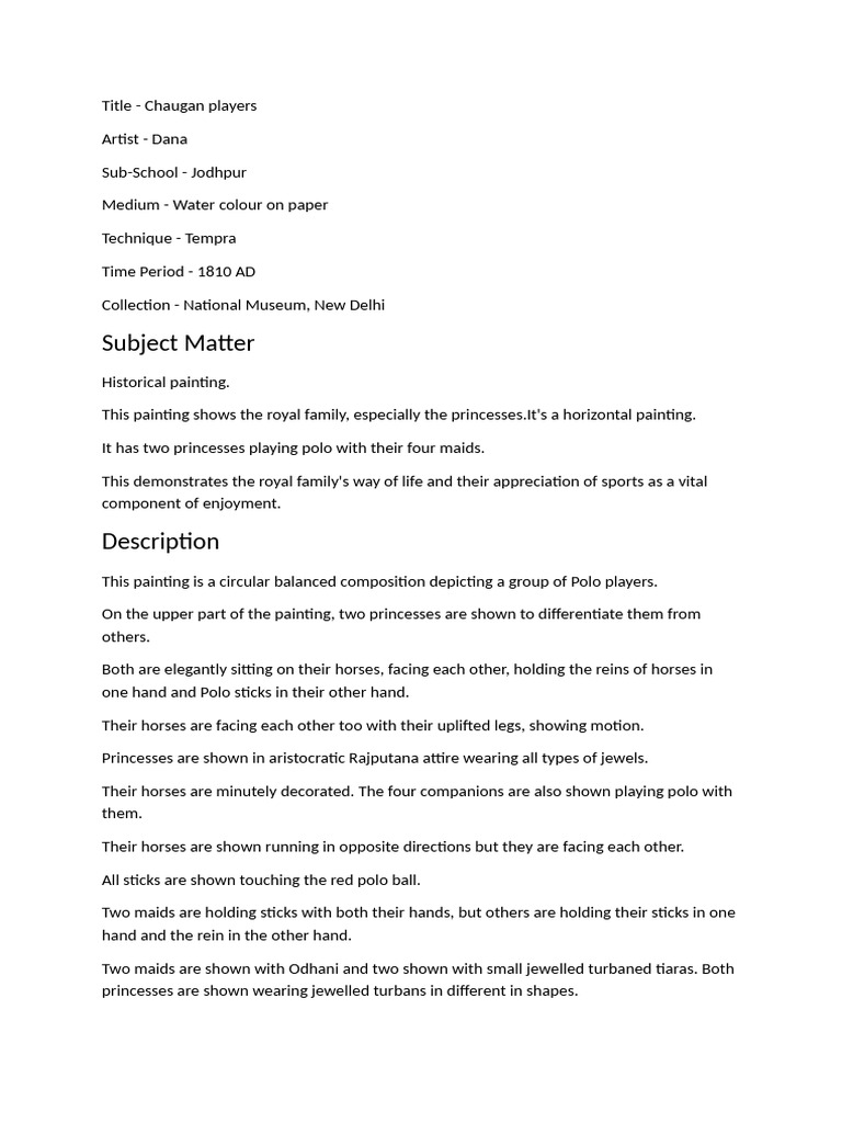 Chaugan Players | PDF