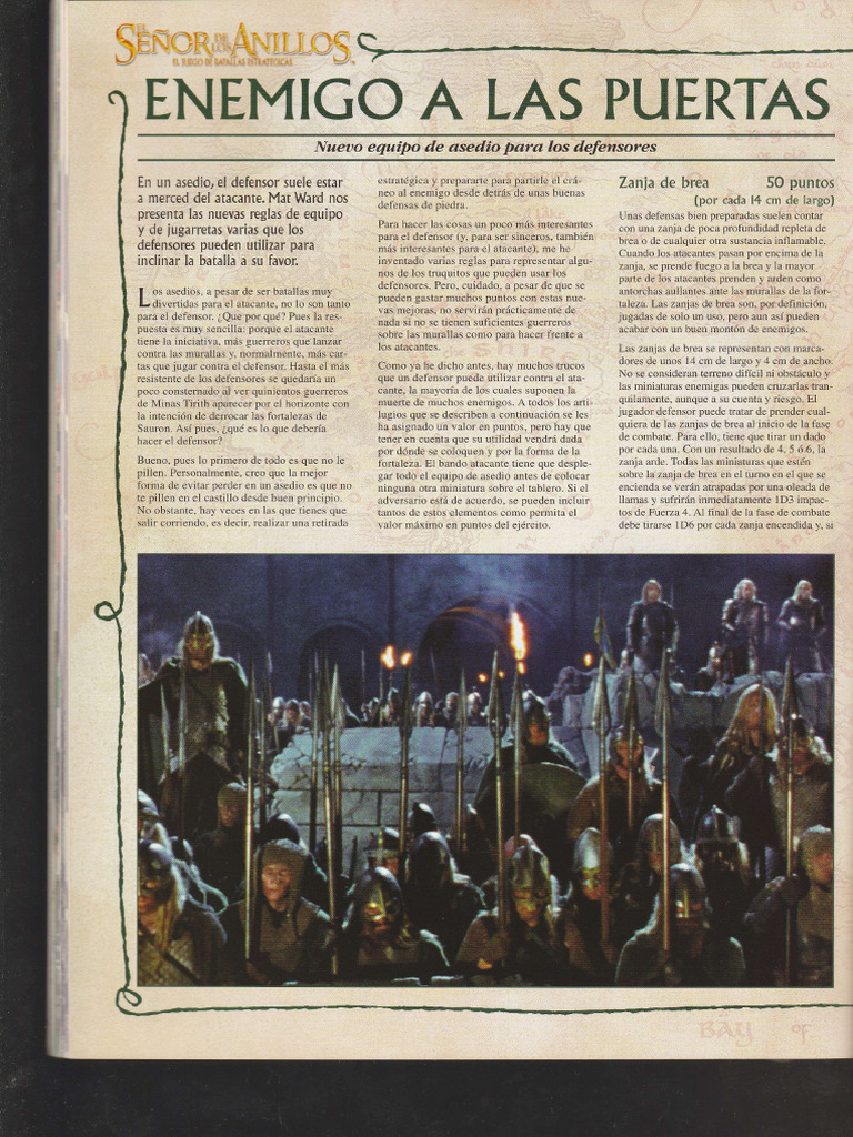 REGLAS Y EQUIPO DE ASEDIO_ESCENARIO | PDF | Cerco | Militar