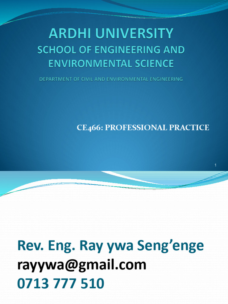 Lecture 1 - Engineering, Professionalism, Ethics | PDF | Engineer ...