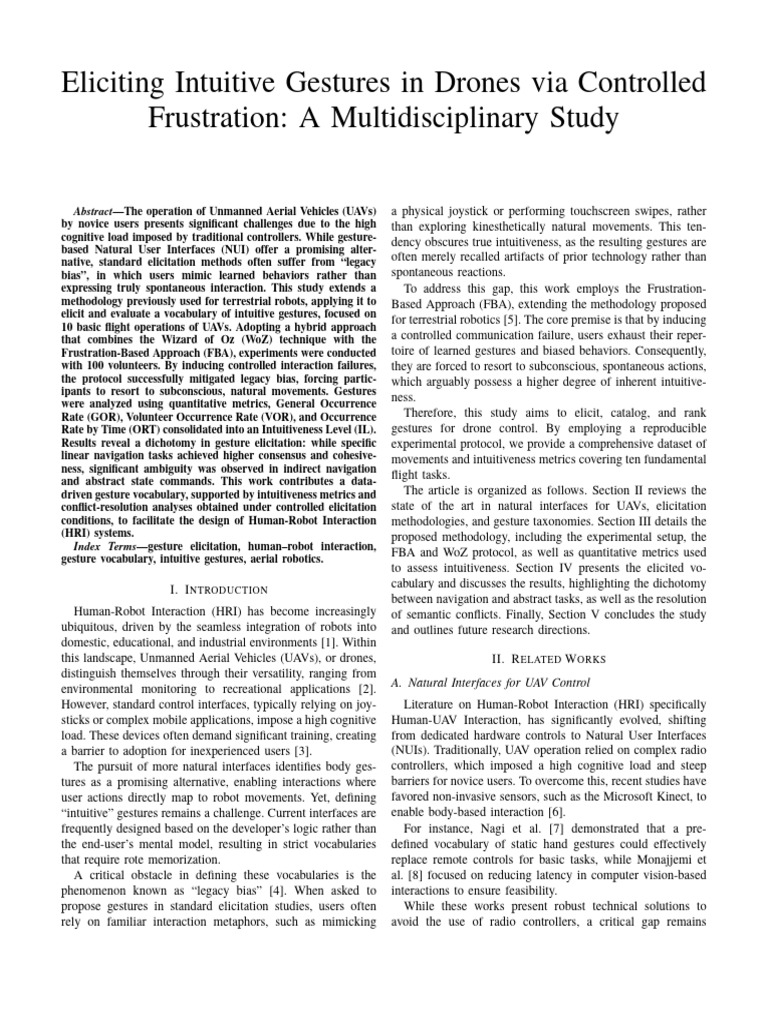 Eliciting Intuitive Gestures in Drones Via Controlled Frustration A ...