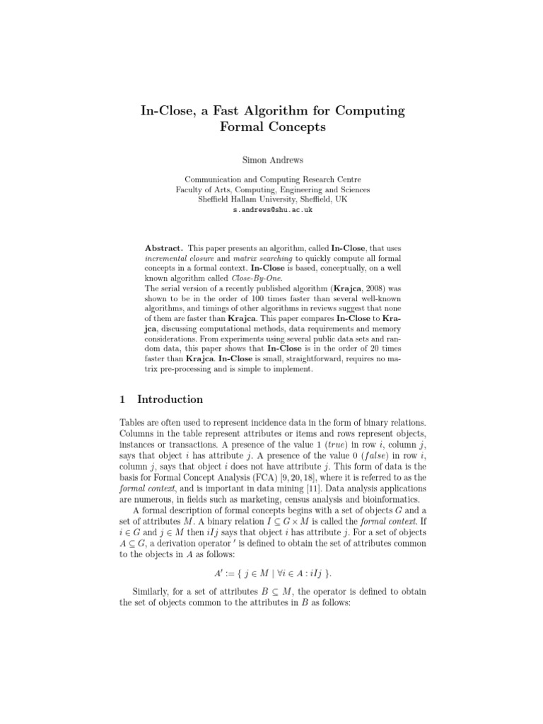 Andrews - 2009 - In-close, A Fast Algorithm for Computing Formal ...