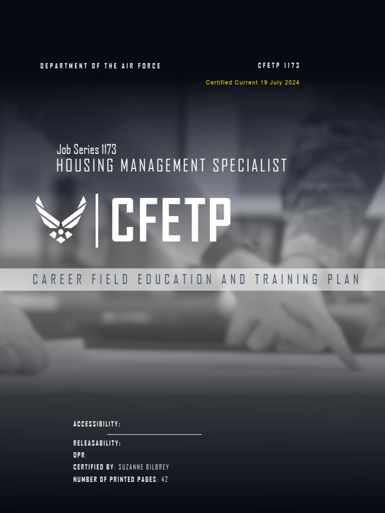 Cfetp 1173 | PDF | Leadership | General Schedule (Us Civil Service Pay ...