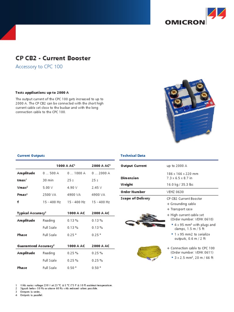 CP CB2 Datasheet | PDF | Electricity | Electrical Engineering
