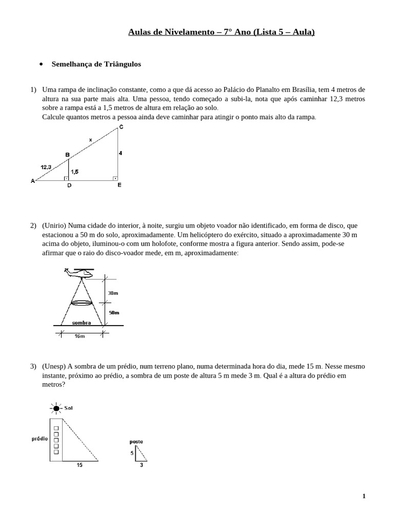 Lista Rec 7 Ano | PDF