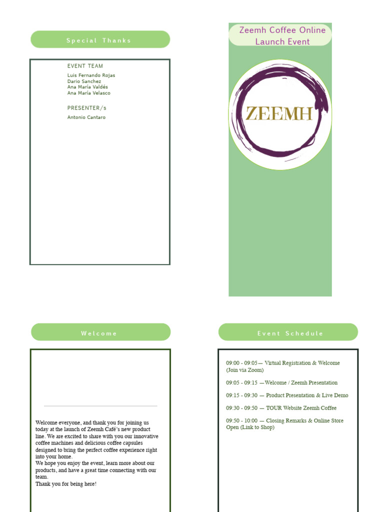 Event Program Template | PDF