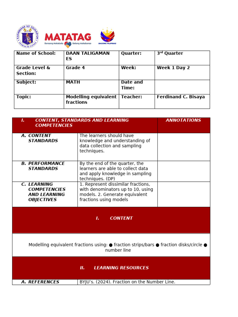 MATH-4-Q3-W1-D2 | PDF | Cognitive Science | Cognition