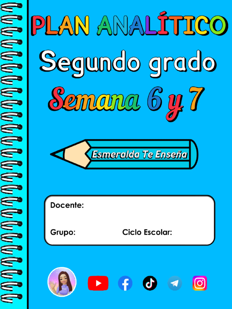 ?⚡2°_S6_S7_PLAN_ANALÍTICO_?_Esmeralda_Te_Enseña_?⚡ | PDF | Agua ...