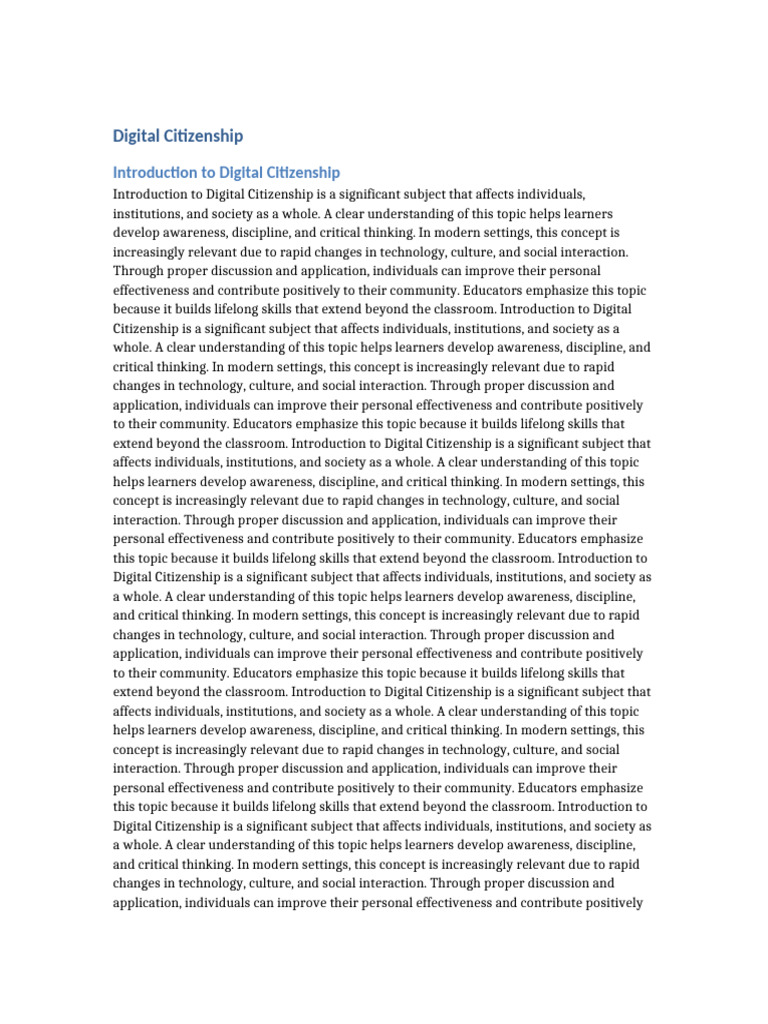 file6_digital_citizenship | PDF | Critical Thinking | Information Literacy