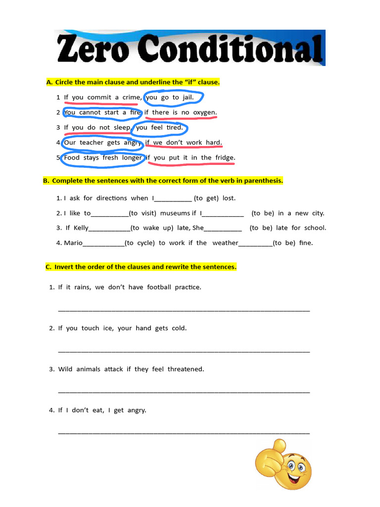 Zero Conditional Task | PDF