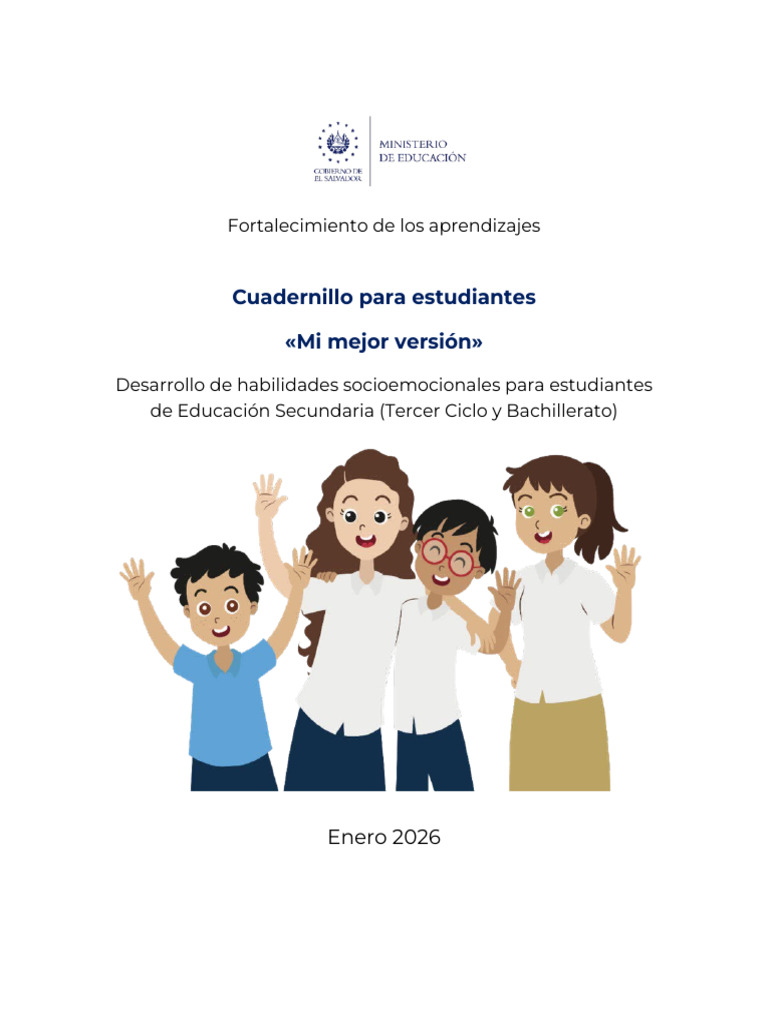 Cuadernillo para El Estudiante de Mi Mejor Versión | PDF | Las ...