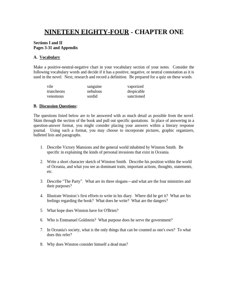 Chapter I - Sections I and II | PDF