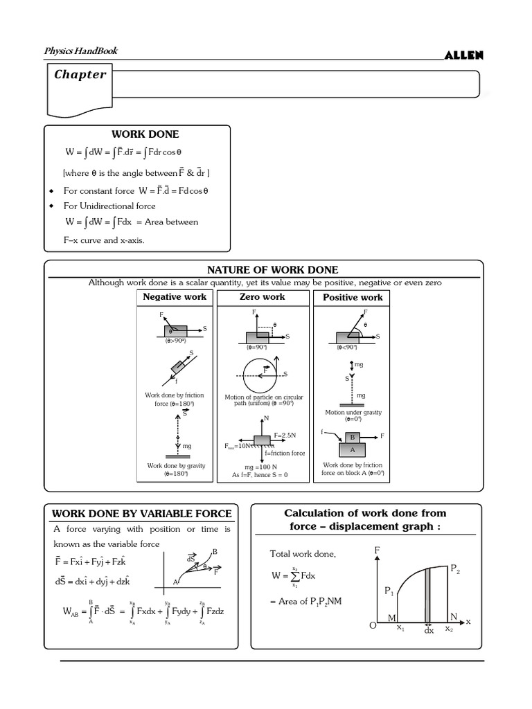 Chapter 6 Work Energy Power | PDF | Mathematical Physics | Geometry