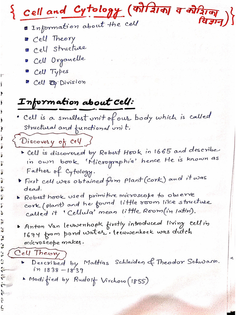 Cell & Cytology (English) | PDF