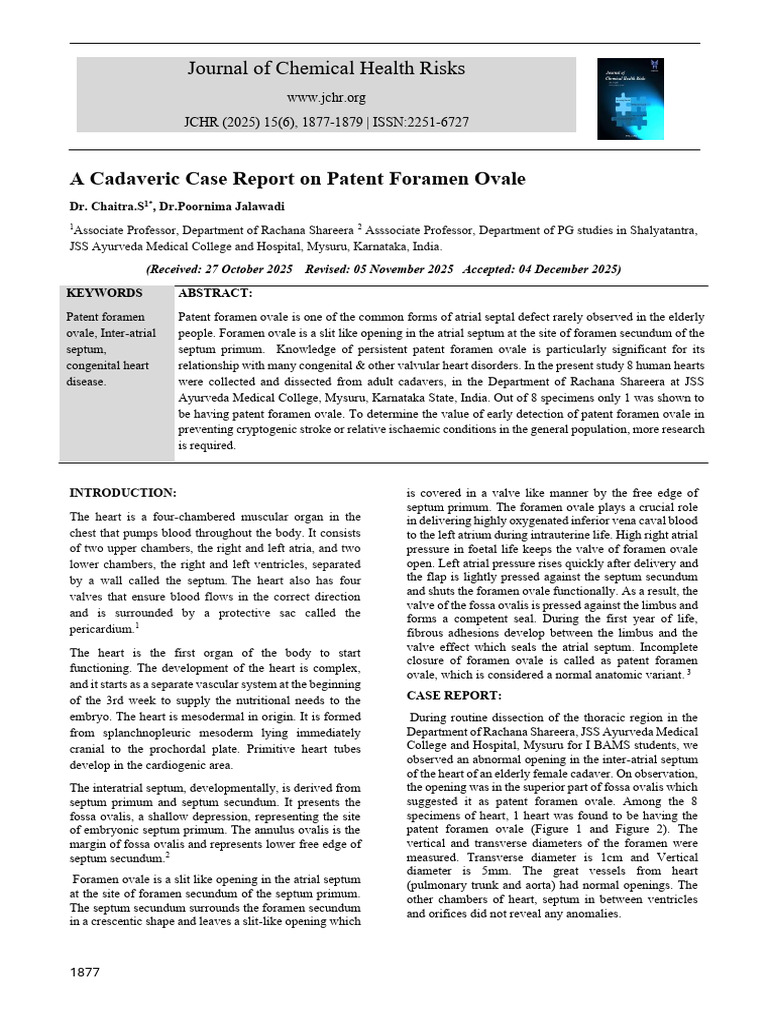 02+a+Cadaveric+Case+Report+on+Patent+Foramen+Ovale (1) | PDF | Heart ...