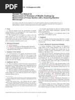 ASTM B487: Coating Thickness Measurement | PDF | Optics | Materials Science