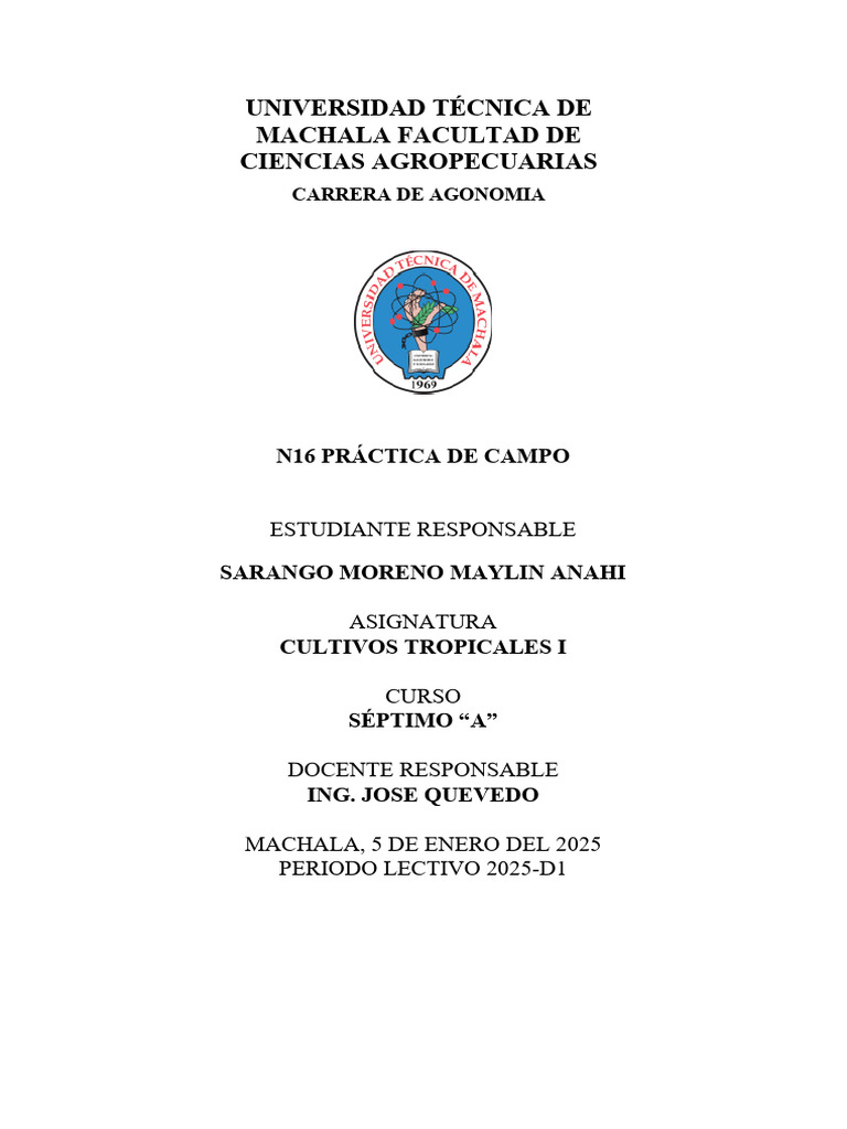 N16- Sarango M | PDF | Siembra | Agua