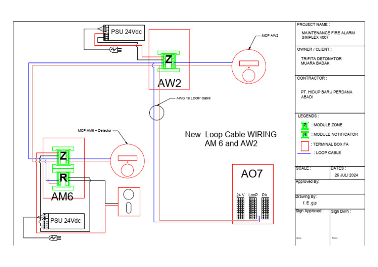 New Loop Cable Wiring AM6 and AW2 | PDF | Electrical Engineering ...